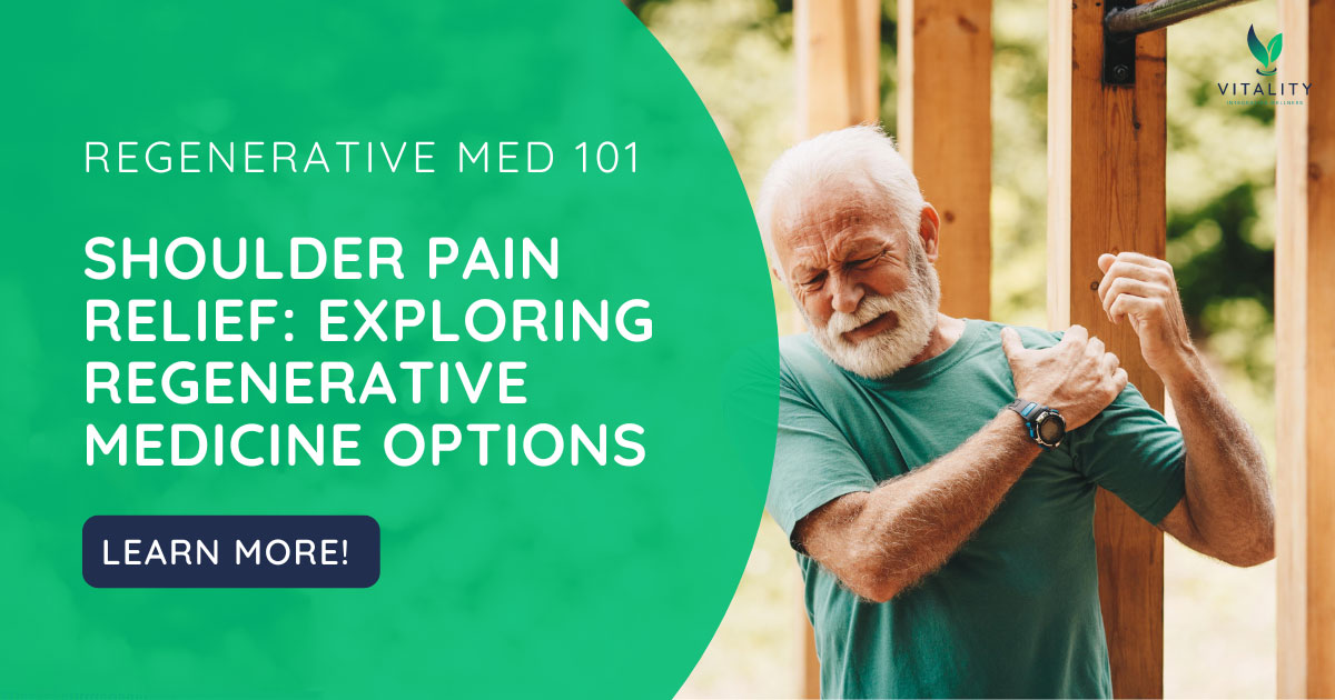 Shoulder Pain Relief Exploring Regenerative Medicine Options
